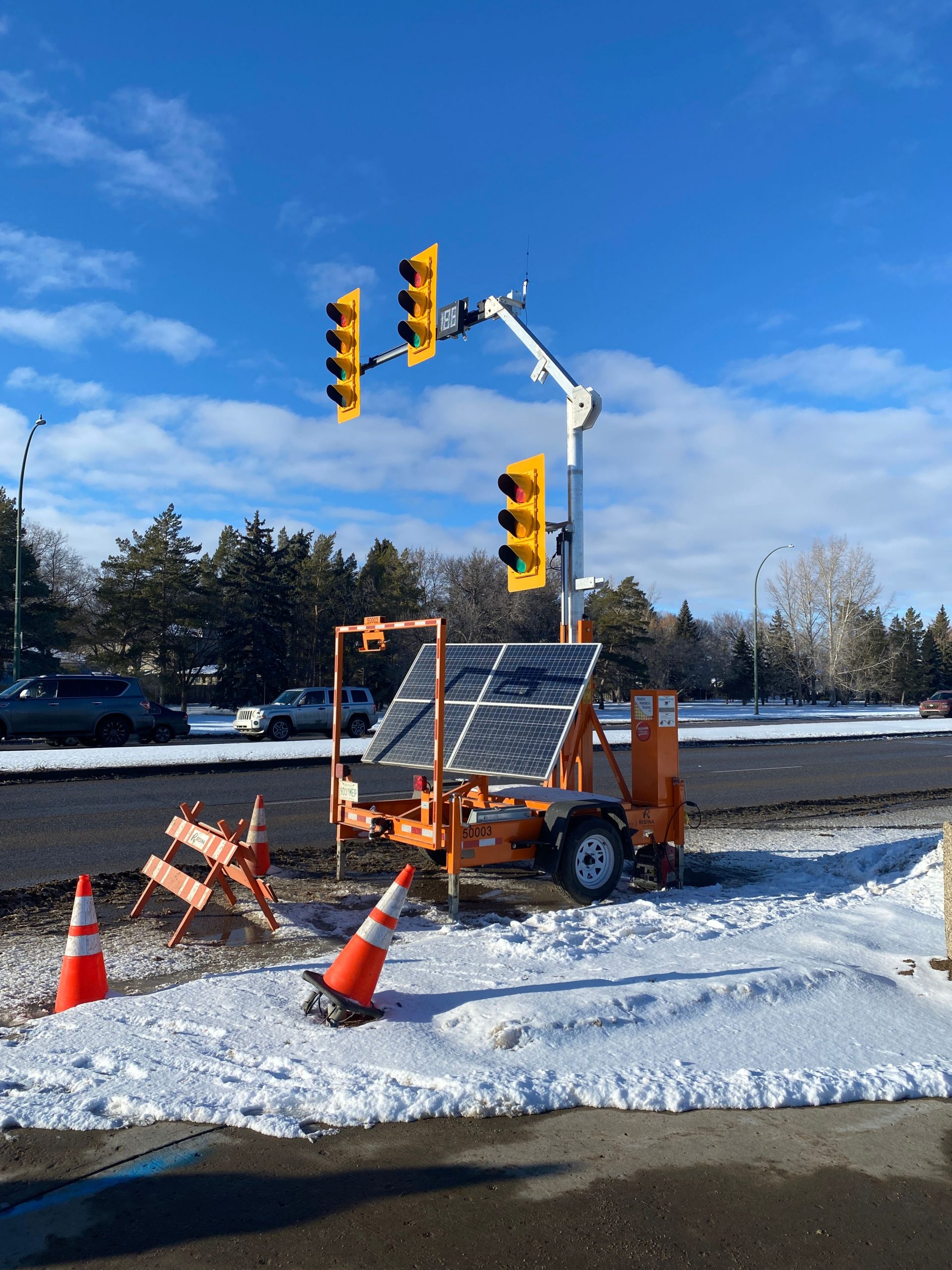 Regina city transit bus drags traffic light post – The Carillon